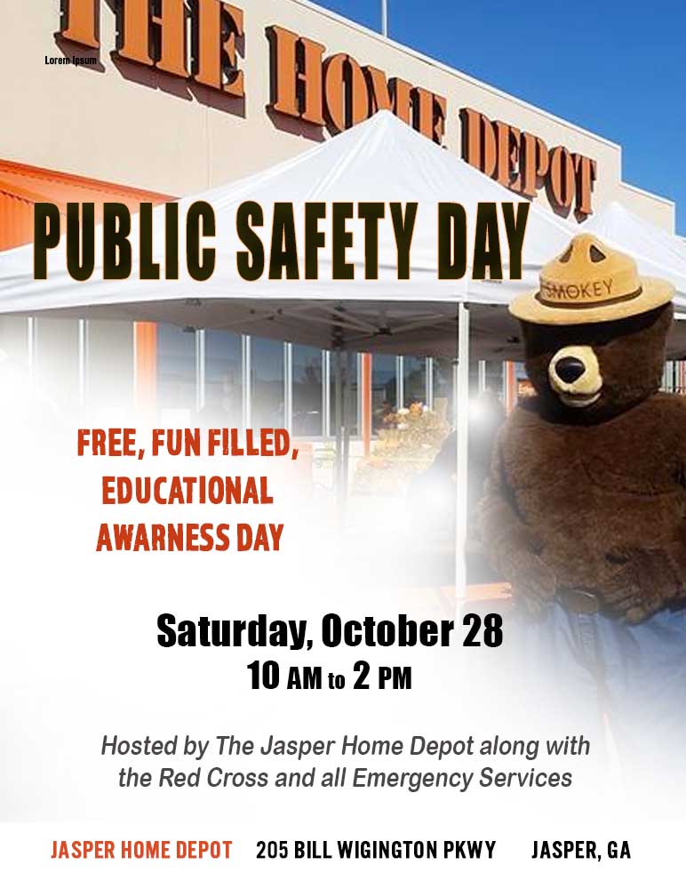 Home Depot Public Safety Day on October 28, 2023 10:00 AM