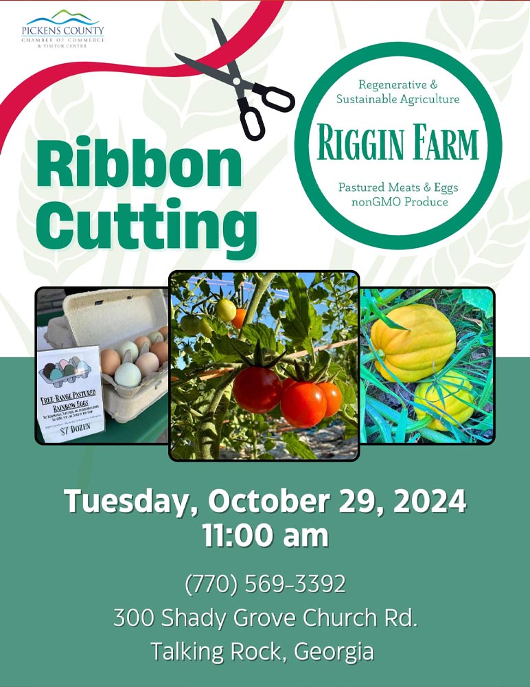 Ribbon Cutting: Riggin Farm on October 29, 2024 11:00 AM