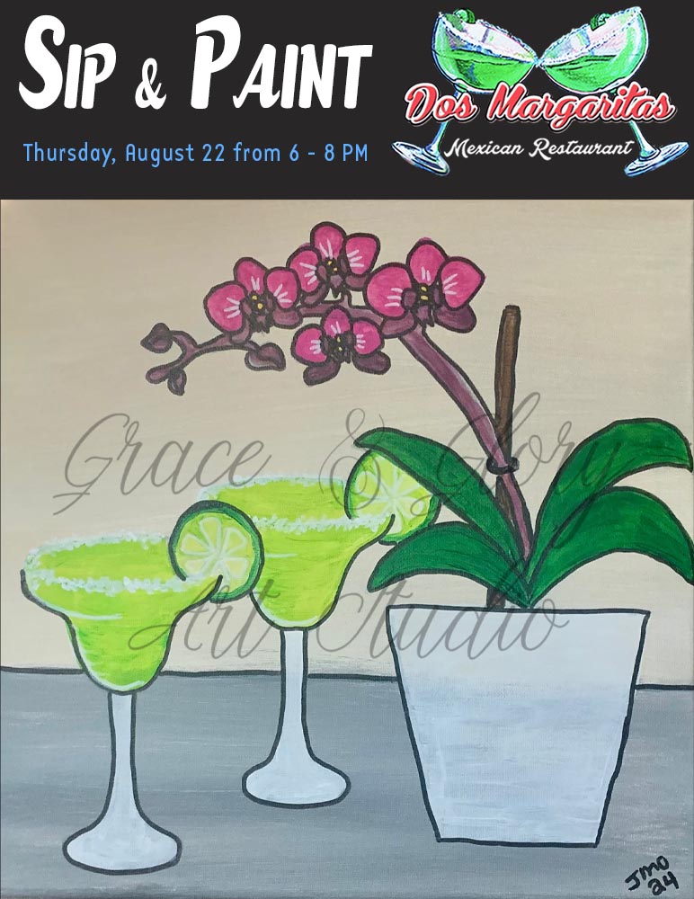Sip & Paint at DOS on August 22, 2024 06:00 PM